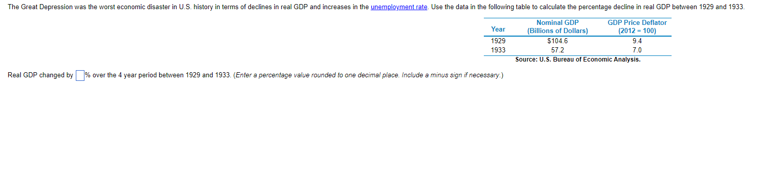 Solved \begin{tabular}{ccc} \hline Year & Nominal GDP | Chegg.com