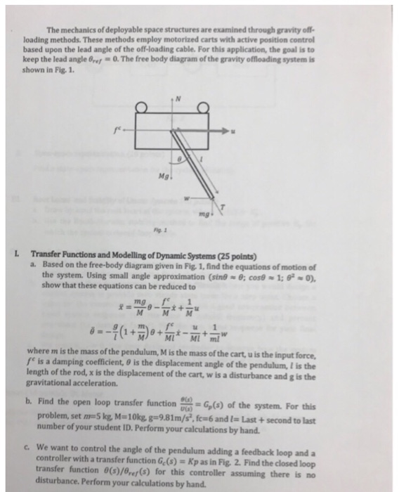 Solved The mechanics of deployable space structures are | Chegg.com