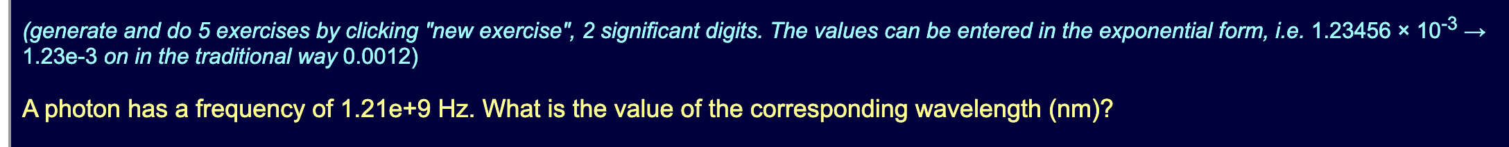 Solved (generate and do 5 exercises by clicking "new | Chegg.com