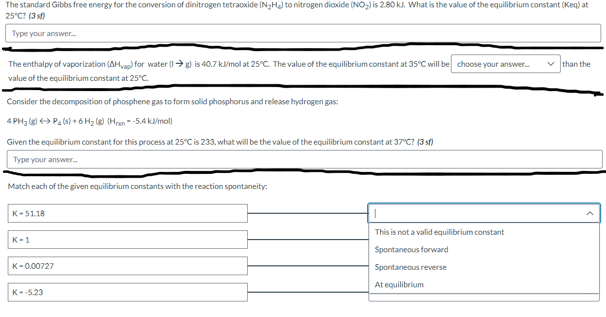 Solved The enthalpy of vaporization (ΔHvap ) for water (I→g) | Chegg.com