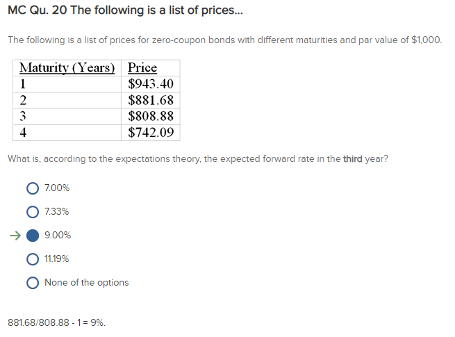 Solved What is the expectations theory? What is the formula? | Chegg.com