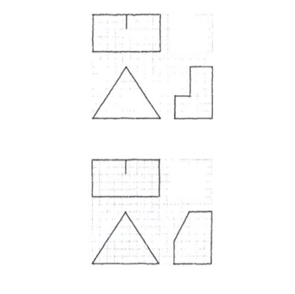 Solved 2. Complete the following three view drawings by | Chegg.com