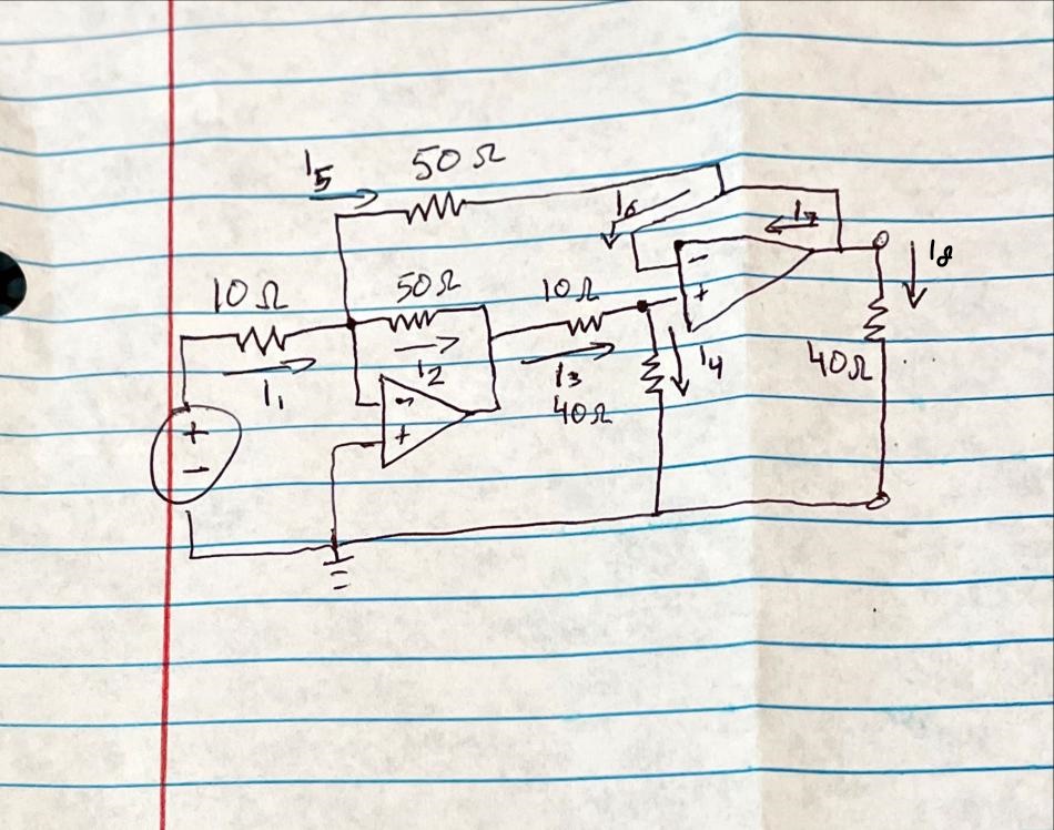 Determine the currents i1 through i8 | Chegg.com Determine the currents i1 through i8 | Chegg.com