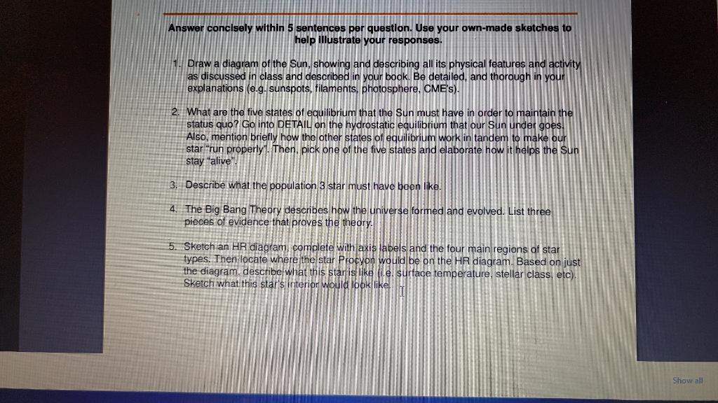Solved Answer concisely within 5 sentences per question. Use | Chegg.com