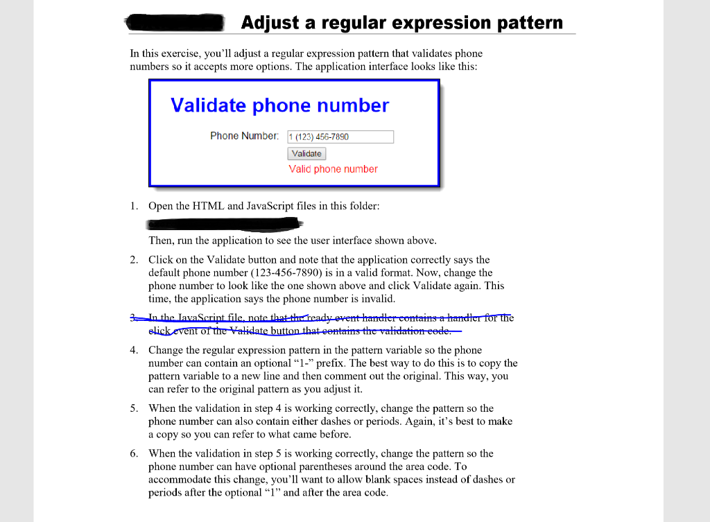 Solved Adjust a regular expression pattern In this exercise, | Chegg.com