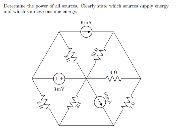 Solved Determine the power of all sources. Clearly state | Chegg.com