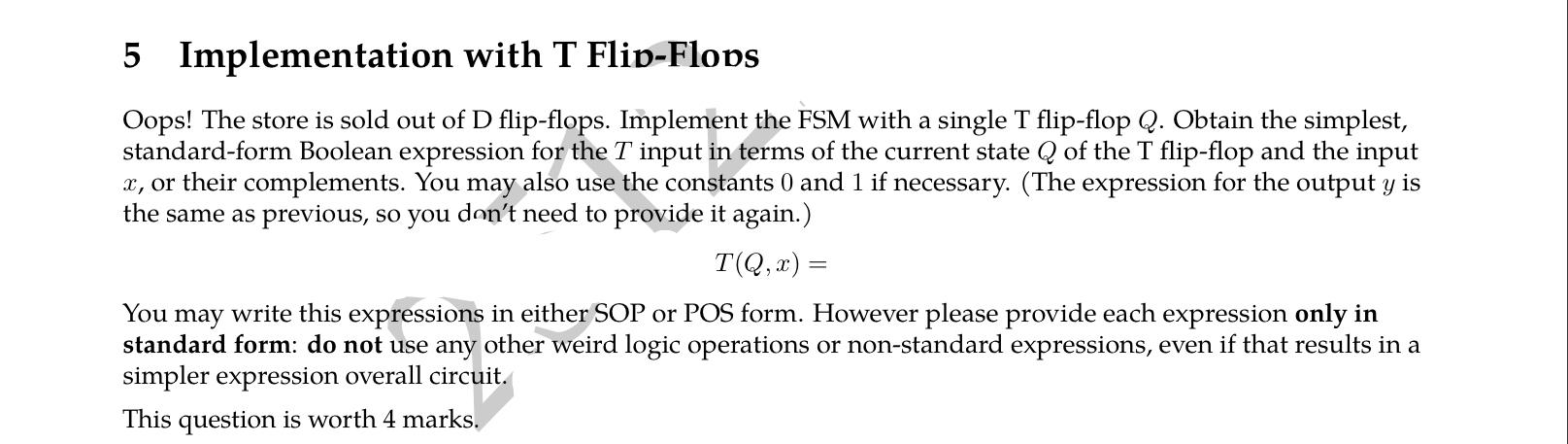 Solved 5 Implementation with T Fliv-Flons Oops! The store is | Chegg.com