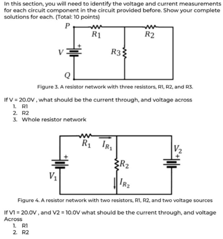 Solved In this section, you will need to identify the | Chegg.com