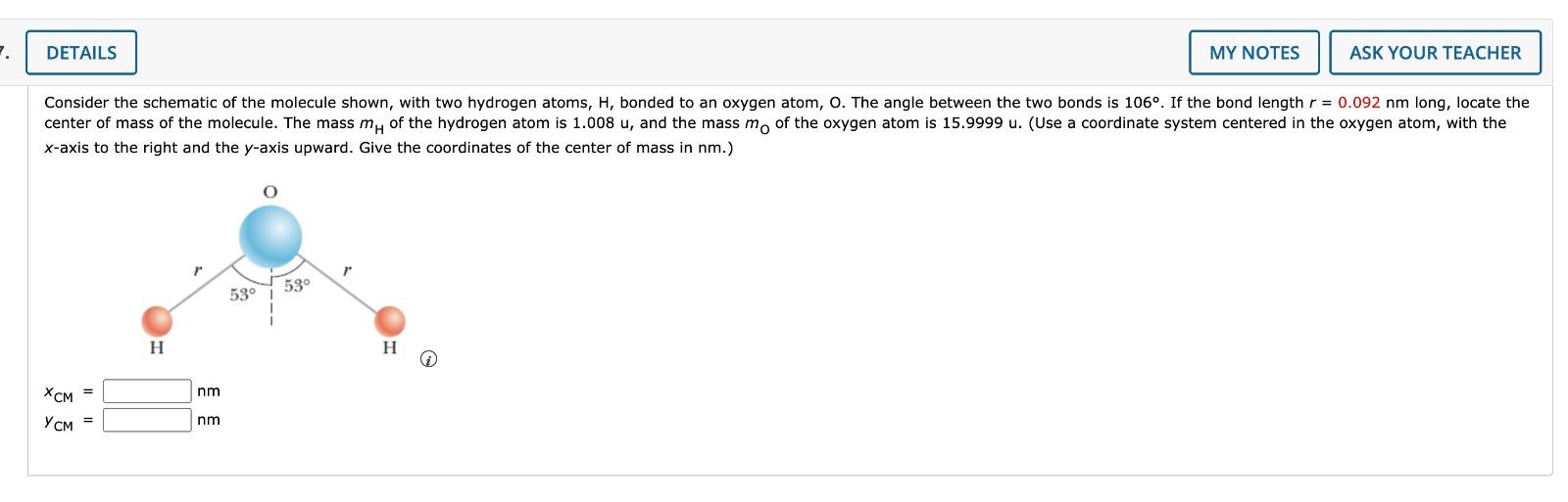 Solved . DETAILS MY NOTES ASK YOUR TEACHER Consider the | Chegg.com