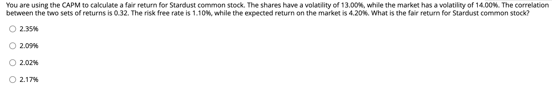 Solved 2.35% 2.09% 2.02% 2.17% | Chegg.com