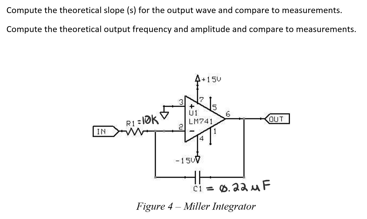 Solved Compute the theoretical slope (s) for the output wave | Chegg.com