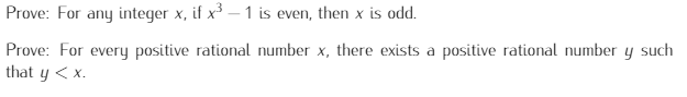 Solved Prove: For any integer x, if x3 – 1 is even, then x | Chegg.com