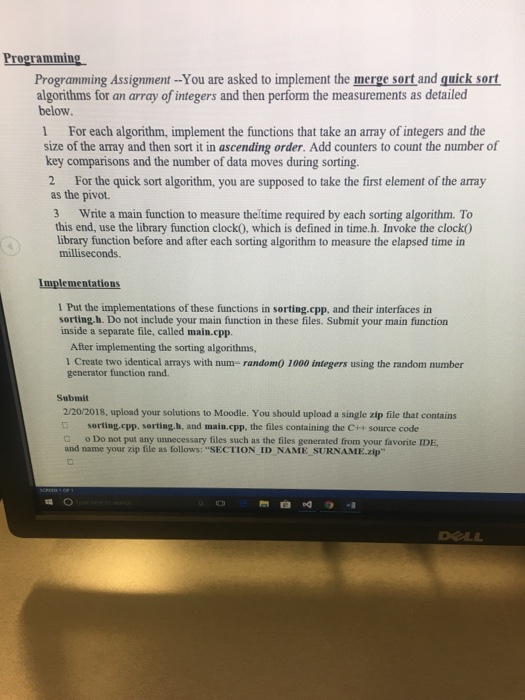 Solved Programming Programming Assignment -You are asked to | Chegg.com