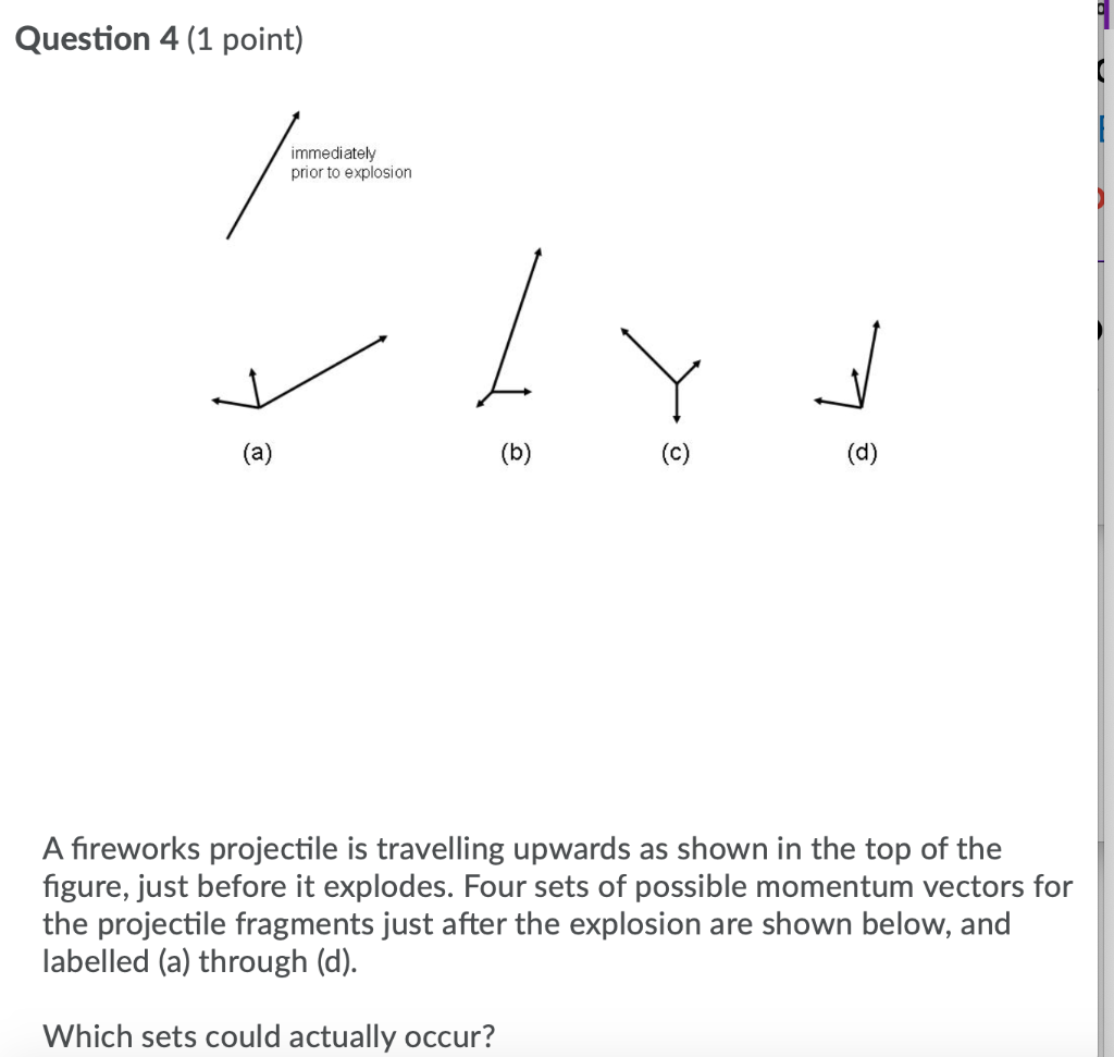 Solved A fireworks projectile is travelling upwards as shown | Chegg.com