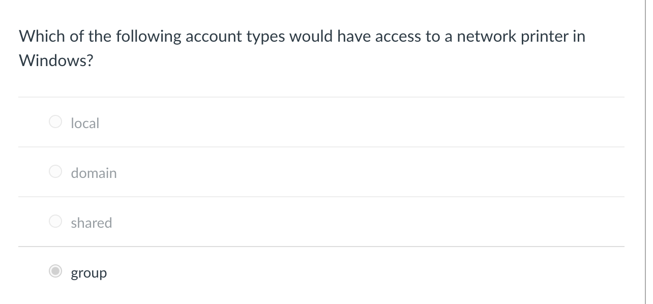 Solved Which of the following account types would have | Chegg.com