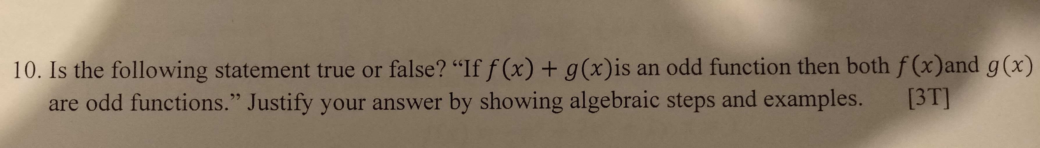 10. Is the following statement true or false? "If | Chegg.com