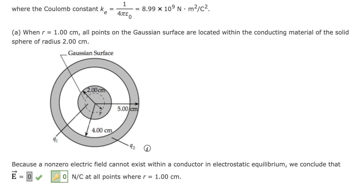 Solved A solid conducting sphere of radius 2.00 cm has a | Chegg.com