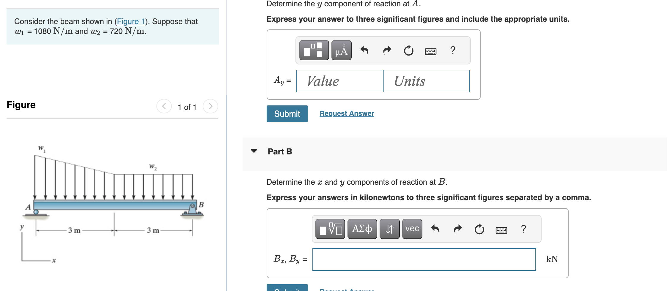 Solved Consider the beam shown in (Figure 1). Suppose that | Chegg.com