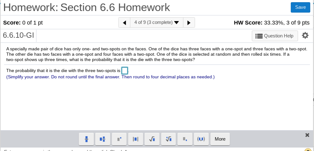 Solved Homework Section 6 6 Homework Save Score 0 Of 1 Pt