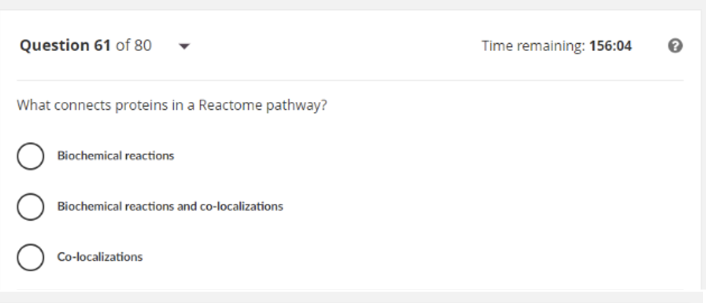 Solved Question 61 ﻿of 80What connects proteins in a | Chegg.com