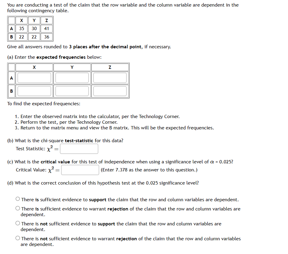 Solved You are conducting a test of the claim that the row | Chegg.com
