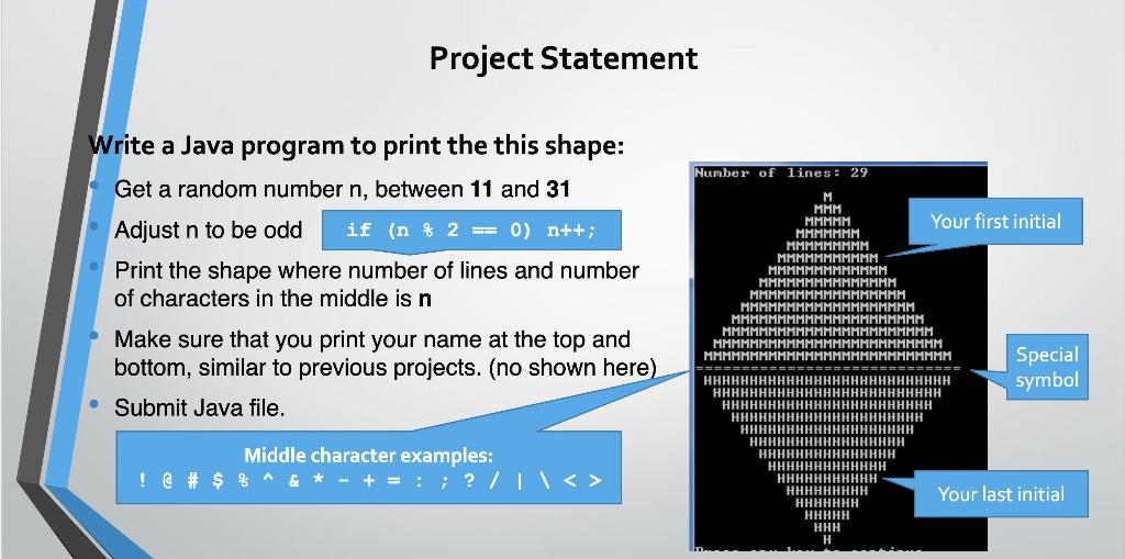 Solved Project Statement Number of lines : 29 MMM Write a | Chegg.com