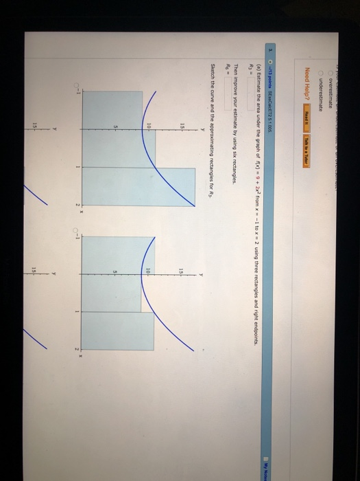 Solved underestimate Need Help? (a) Estimate the area under | Chegg.com