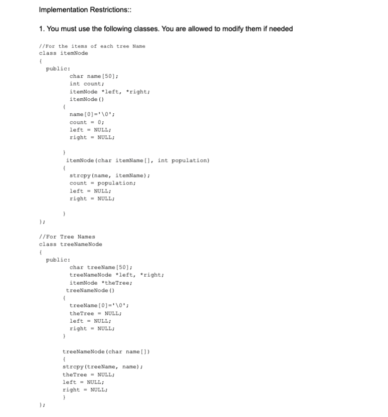 Solved Here is the instructions the program must be in C++ | Chegg.com