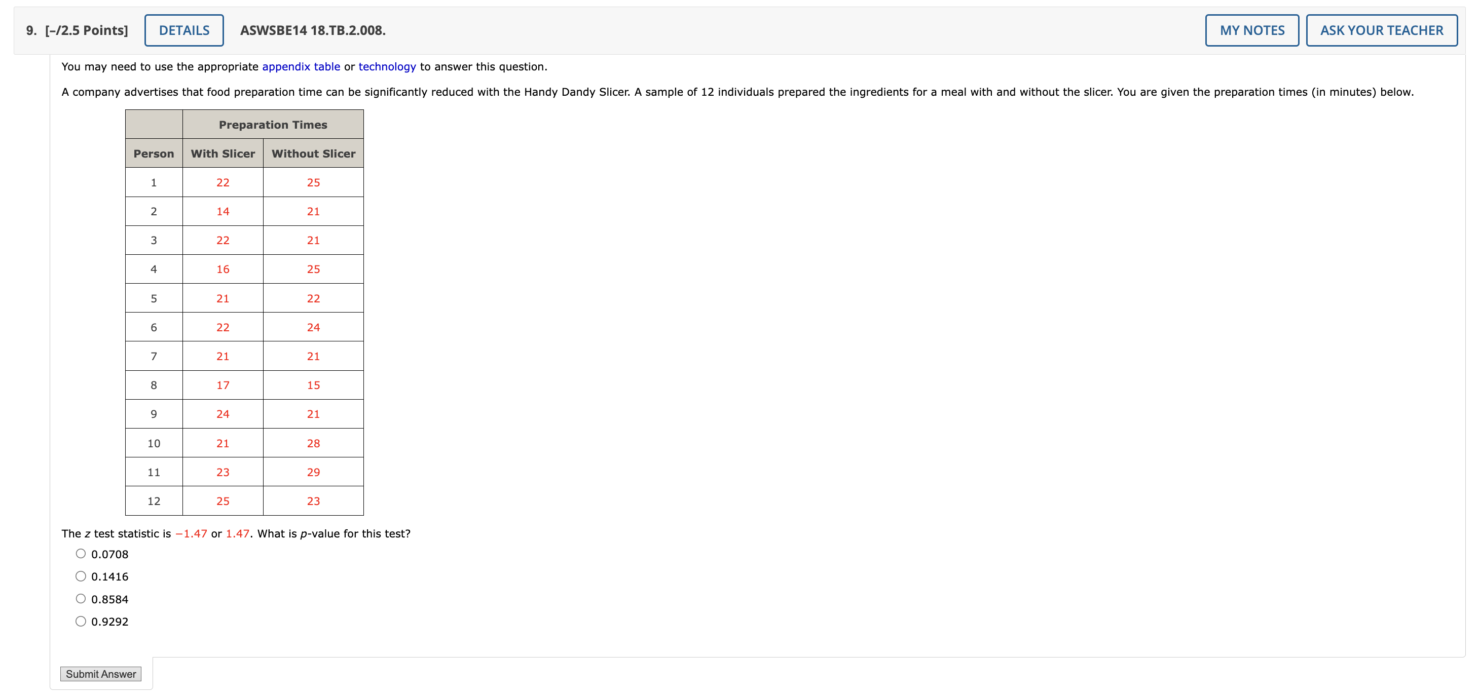Solved 9. [-/2.5 Points ] ASWSBE14 18.TB.2.008. You may need | Chegg.com