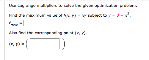 Solved Use Lagrange multipliers to solve the given | Chegg.com