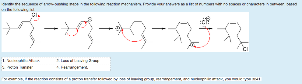 Solved Identify the sequence of arrow-pushing steps in the | Chegg.com