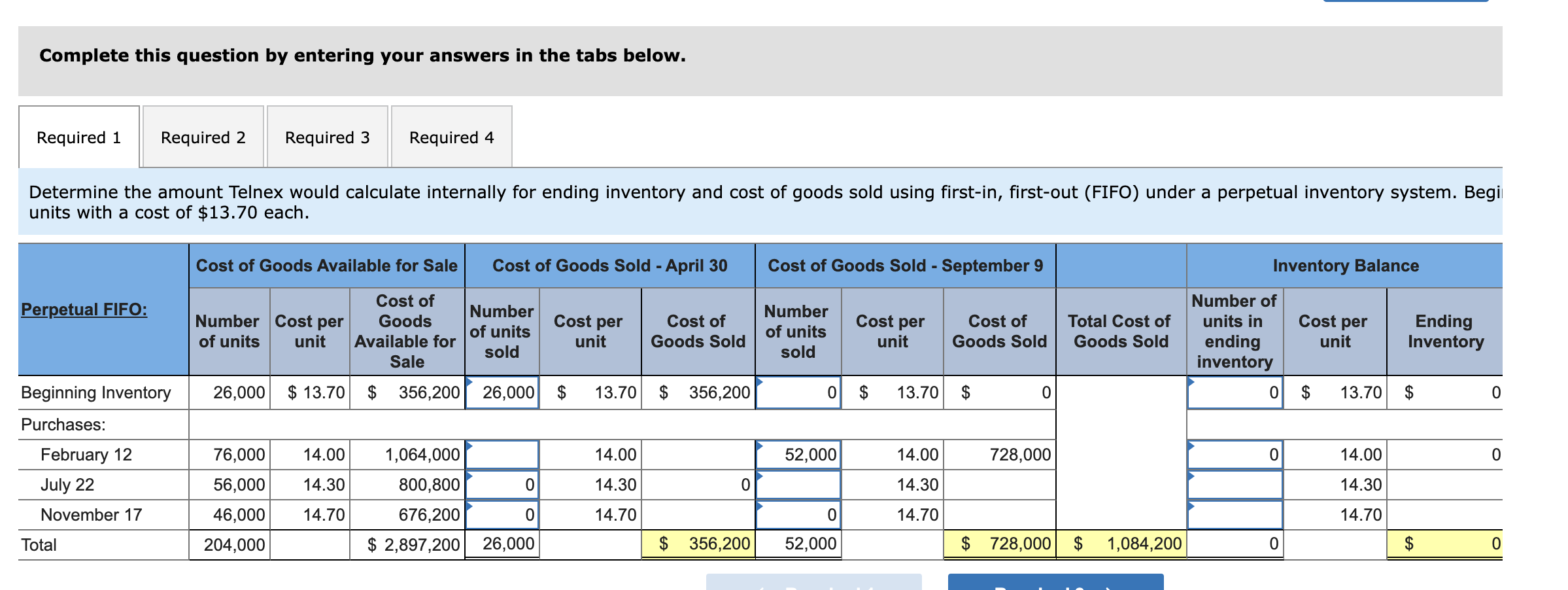 Solved To more efficiently manage its inventory, Telnex | Chegg.com