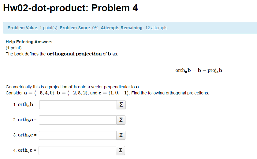Solved Help Entering Answers (1 point) The book defines the | Chegg.com