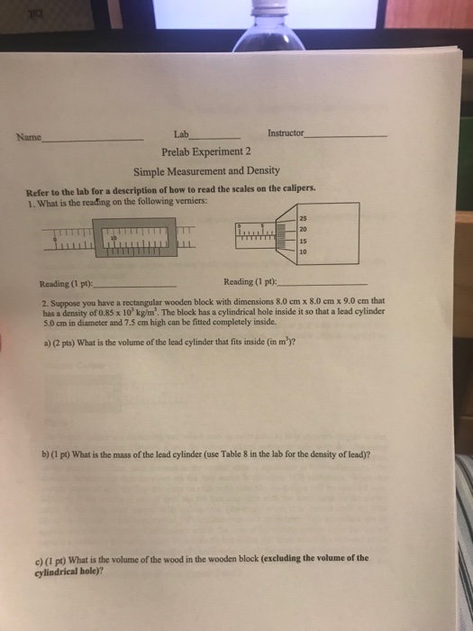 Solved Name Lab Instructor Prelab Experiment 2 Simple | Chegg.com