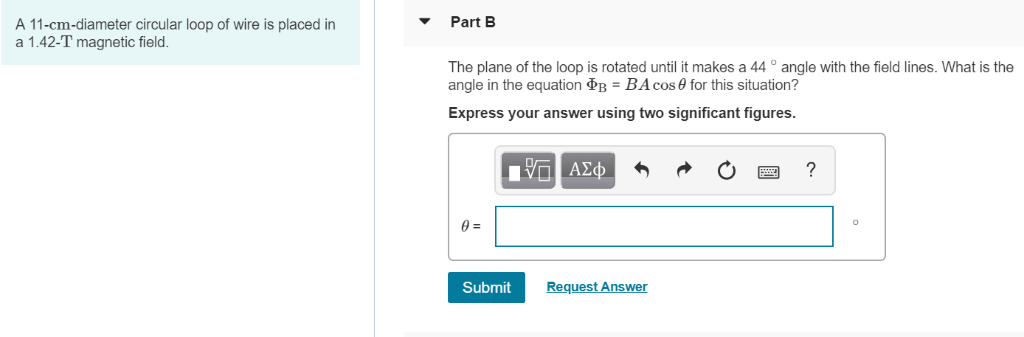 Solved Constants Part A A 11-cm-diameter circular loop of | Chegg.com
