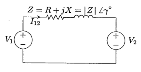Solved Two voltage sources V1 = 120∡ − 5° V and V2 = 100∡0° | Chegg.com