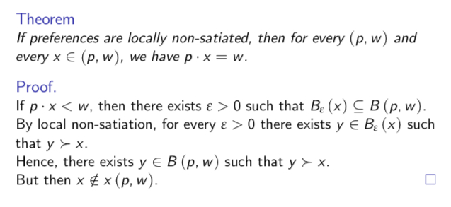Solved prove that TheoremIf preferences are locally | Chegg.com