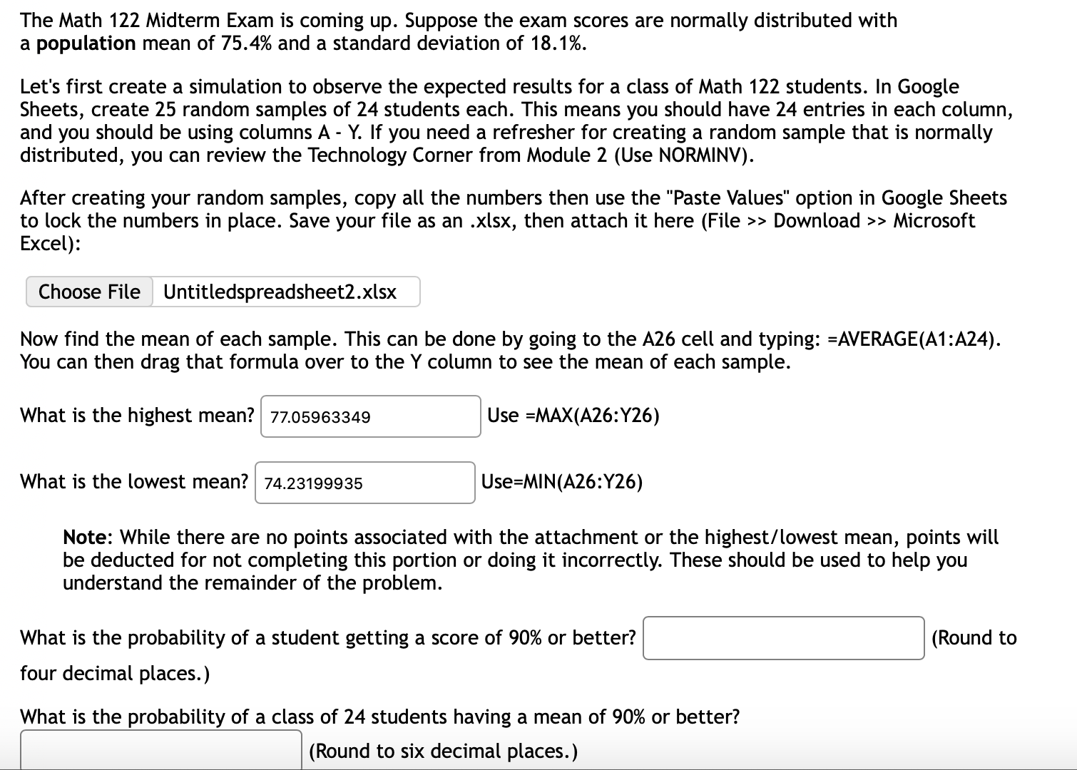 The Math 122 Midterm Exam is coming up. Suppose the | Chegg.com