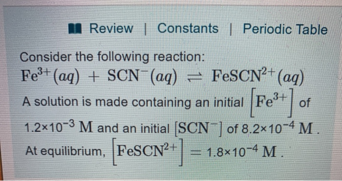 Solved Review |Constants Periodic Table Consider the | Chegg.com