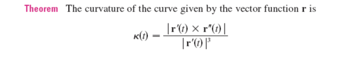 Solved a) Use this theorem to find the curvature. r(t) = | Chegg.com