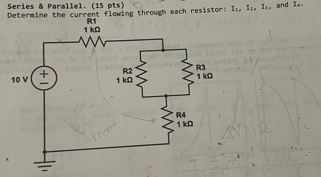 Solved Determine the current flowing through each resistor: | Chegg.com