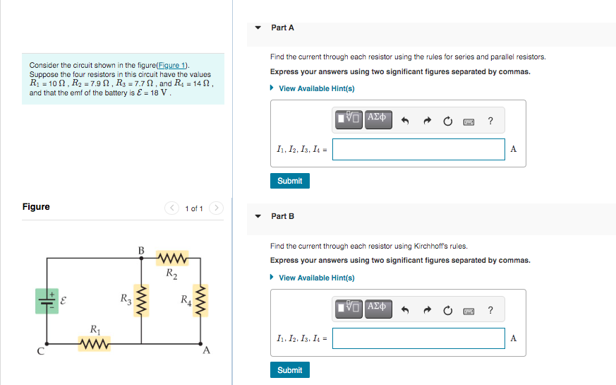 Solved Find the current through each resistor using the | Chegg.com