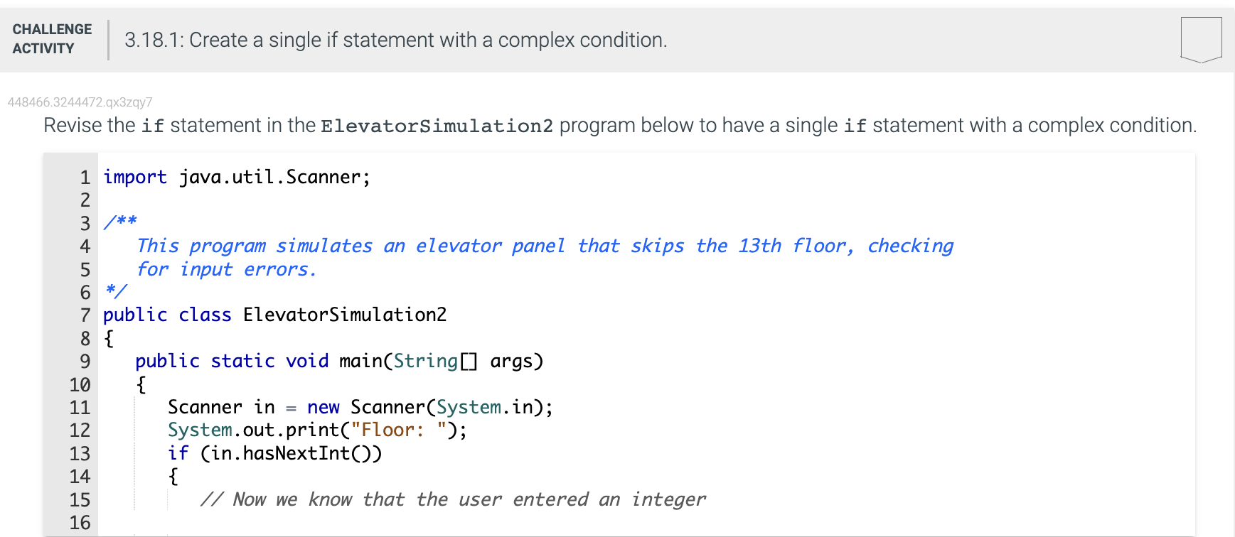 Solved 3.25.3: Detect specific values. | Chegg.com