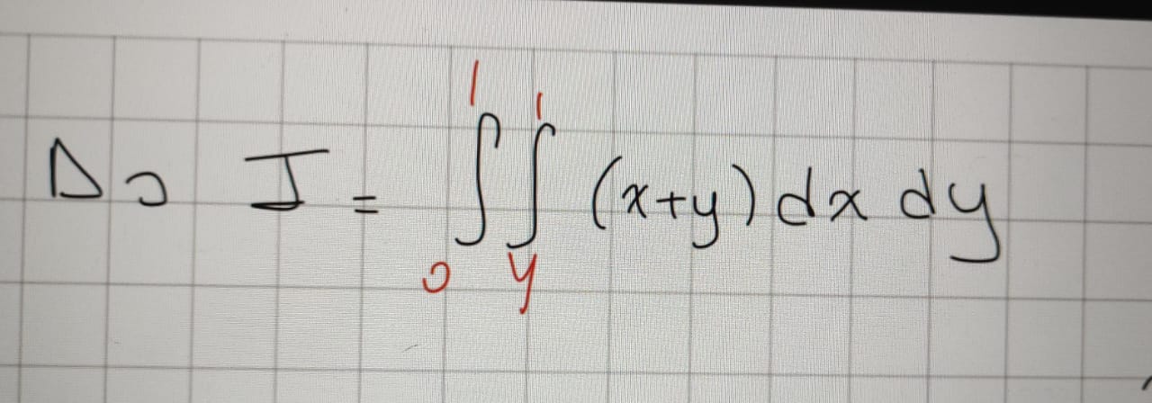 Solved can someone please express the integral I in terms of | Chegg.com