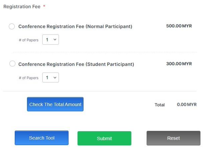 Solved Registration Fee * Conference Registration Fee | Chegg.com
