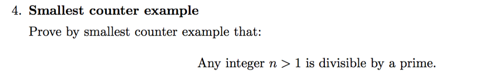 Solved 4. Smallest counter example Prove by smallest counter | Chegg.com