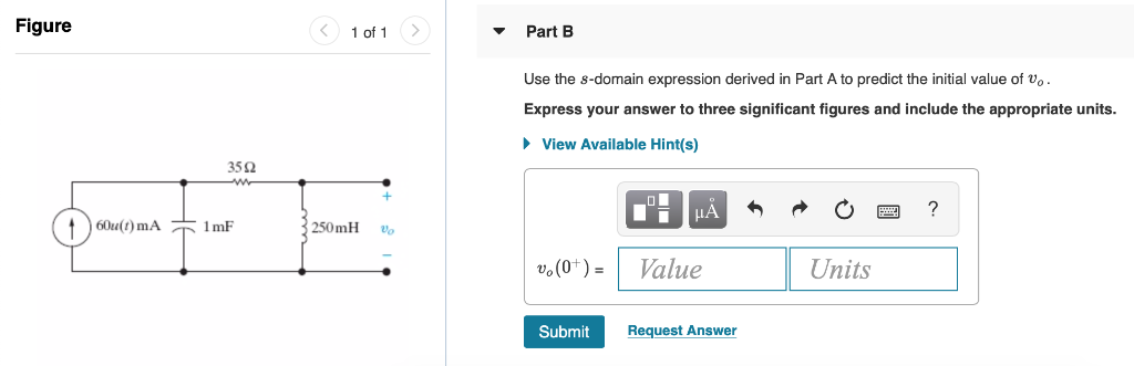 Solved Review I Constants Part A Find the s-domain | Chegg.com