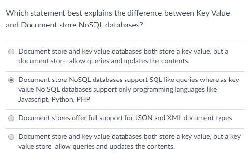 Solved Which statement best explains the difference between | Chegg.com
