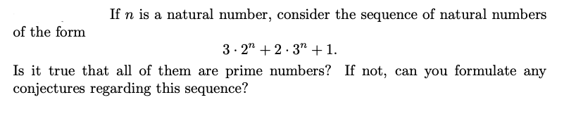 Solved If n is a natural number, consider the sequence of | Chegg.com