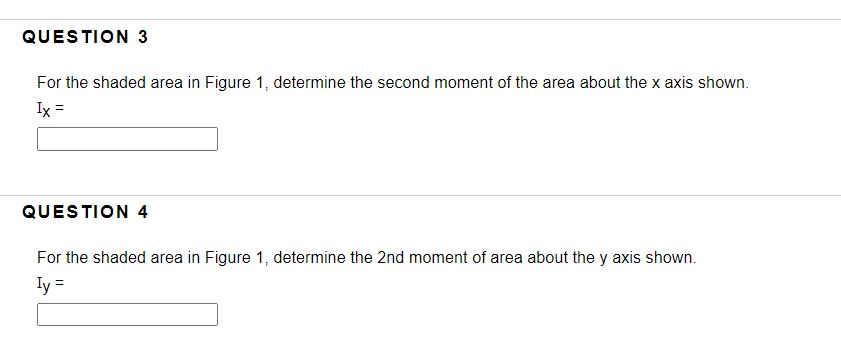 Solved QUESTION 2 Determine properties of the shaded cross | Chegg.com